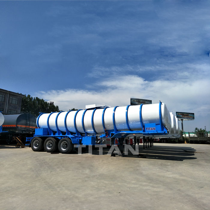 chemical transport tanker trailer 19m3 Tri-axle 98% sulfuric acid tanker trailer